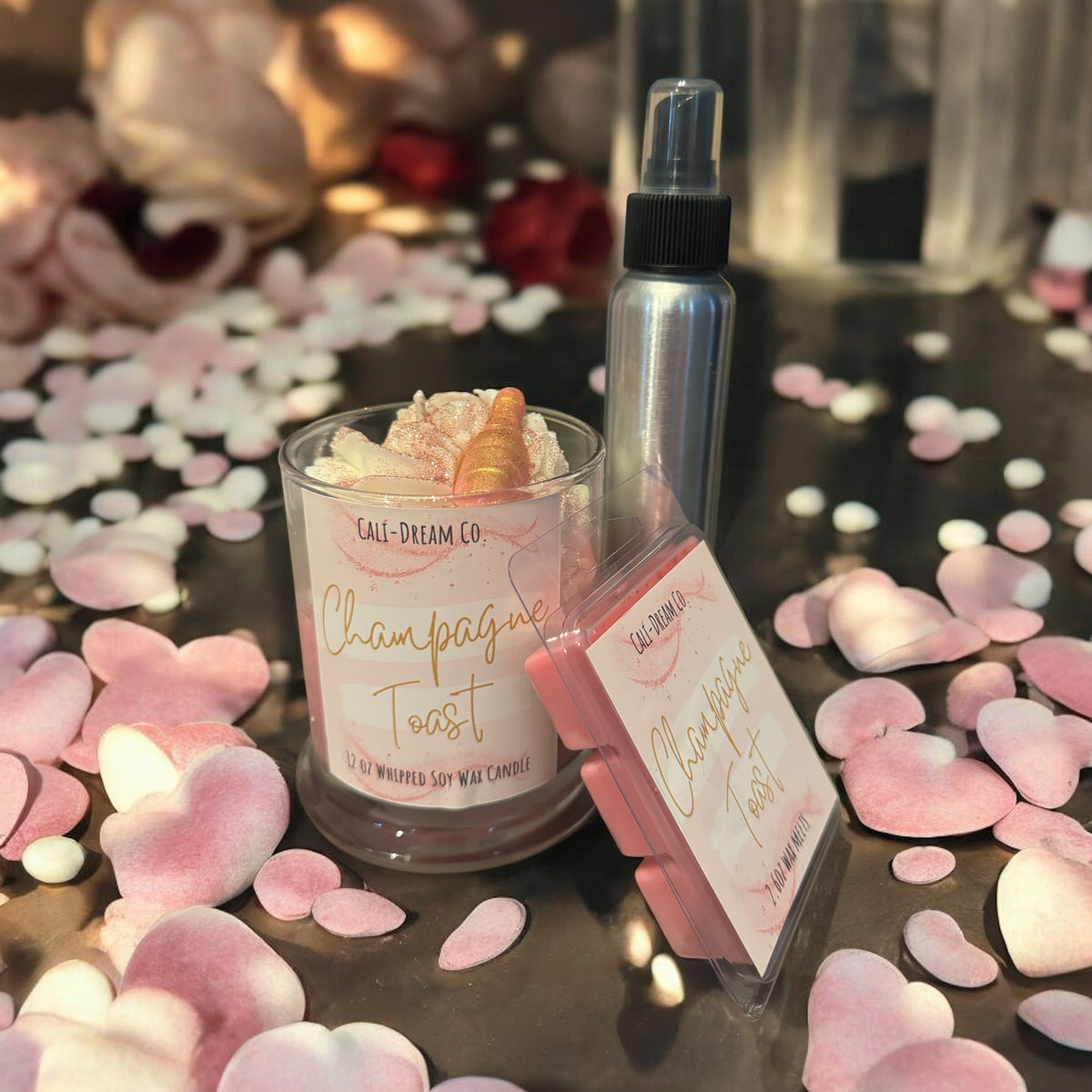 Champagne Toast candle Combo – Cali-Dream Handmade